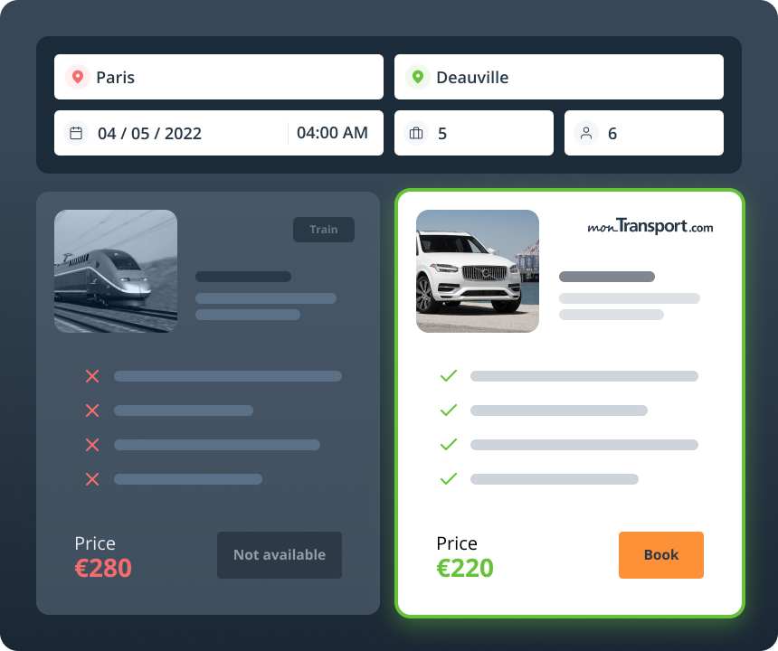Taxi & Ride Comparison: Save Up to 50% | monTransport